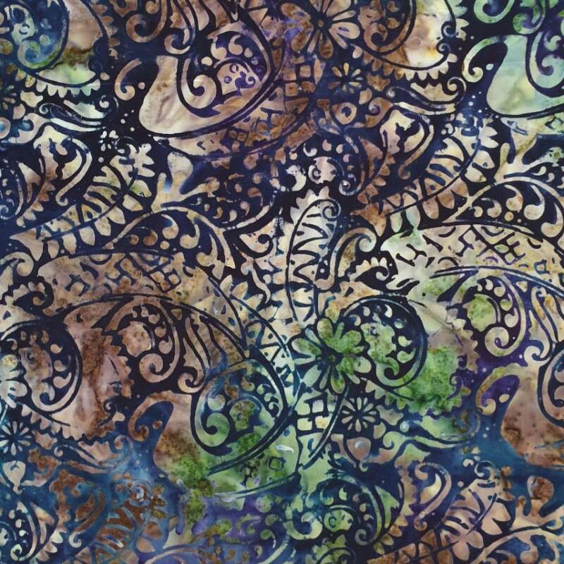 Batik - 1738 Tribal Navy - East Coast Fabrics