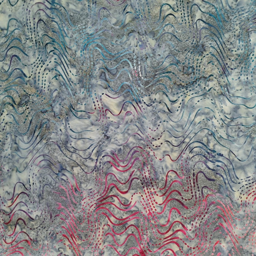 Batik - 1757 Wind Waves Grey - East Coast Fabrics