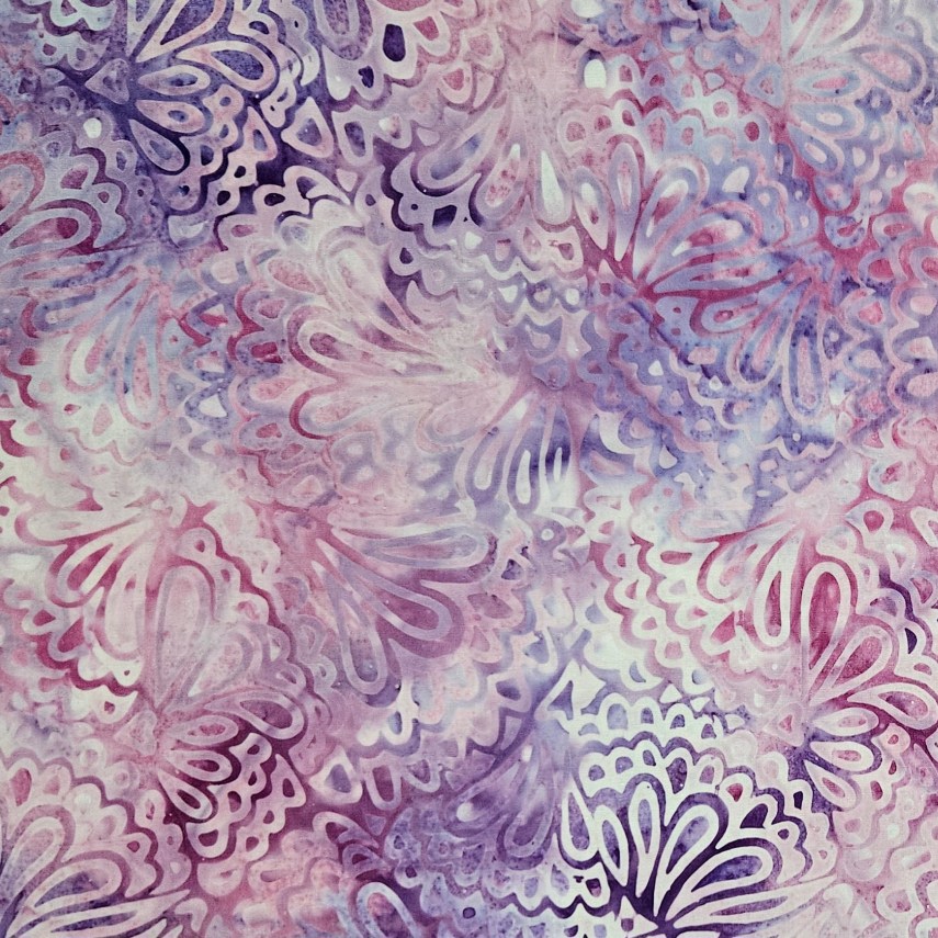 Batik - 1850 Flounce Pink and Purple - East Coast Fabrics