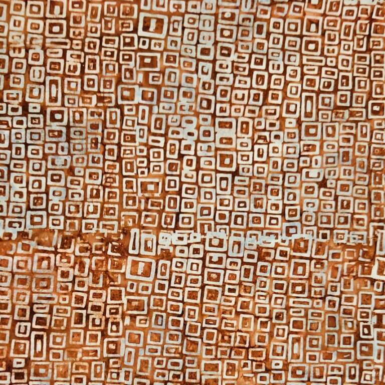 Batik - 1927 Miniature Maze Brown - East Coast Fabrics