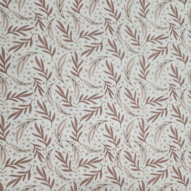 Freehand Birds - Leaves Reverse - East Coast Fabrics