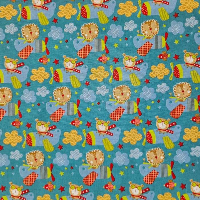 Pilot Adventures - Pilots Blue - East Coast Fabrics
