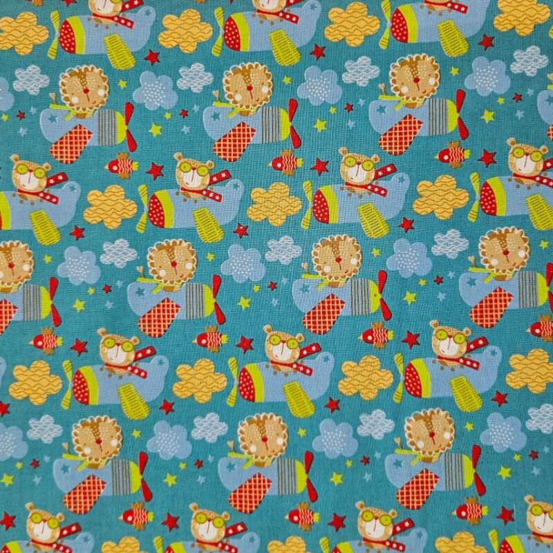 Pilot Adventures - Pilots Blue - East Coast Fabrics